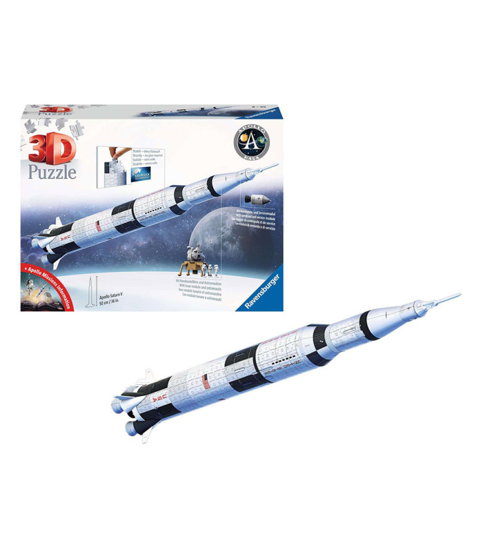 Puzzle 3d Nasa Apollo Saturn V Rocket Ravensburger