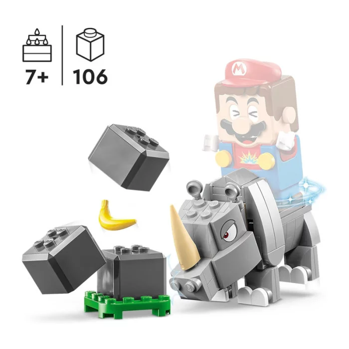 LEGO Super Mario Pack di Espansione Rambi il Rinoceronte 71420