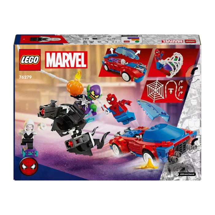 LEGO Marvel Auto da Corsa di Spider-Man e Venom Goblin 76279
