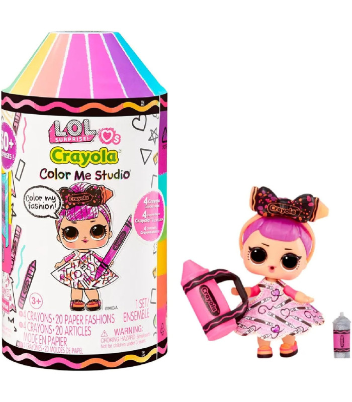 LOL Surprise Loves CRAYOLA - Color Me Studio con Tot da Collezione