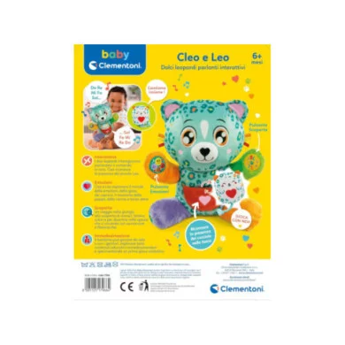 Cleo e Leo dolci Leopardi Peluche Parlante Interattivo Clementoni 17966