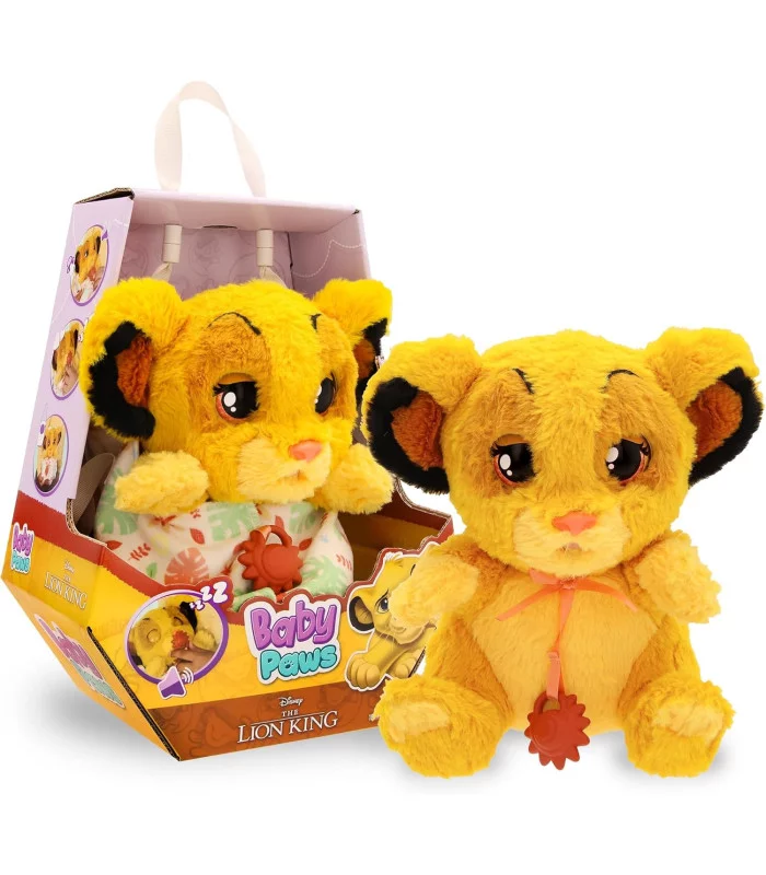 BABY PAWS Simba Cucciolo Interattivo di Peluche