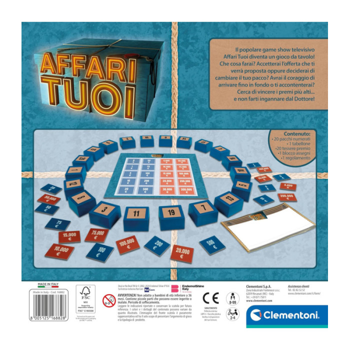 Gioco da Tavolo Affari Tuoi RAI Clementoni 16882