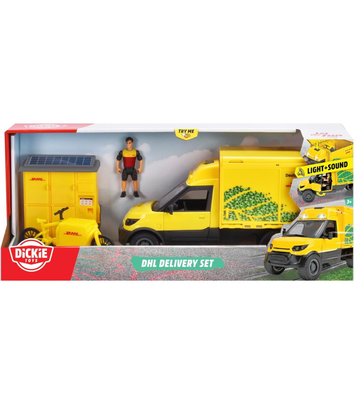 DHL Delivery Set Cm 25 Dickie Toys