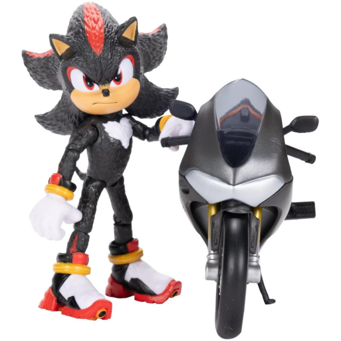 Sonic 3 Movie Personaggio di Shadow con Motocicletta