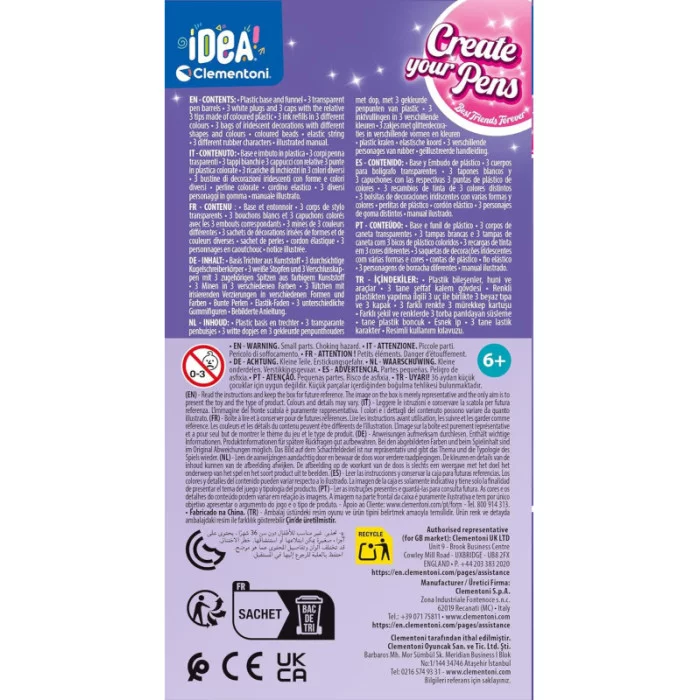 Create Your Pens – Kit Penne Personalizzate Best Friends Forever con 3 ...