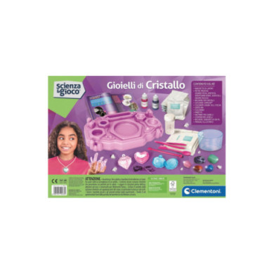 Scienza e Gioco Gioielli di Cristallo – Kit Scientifico 8+ Anni per Creare Cristalli e Pietre ...