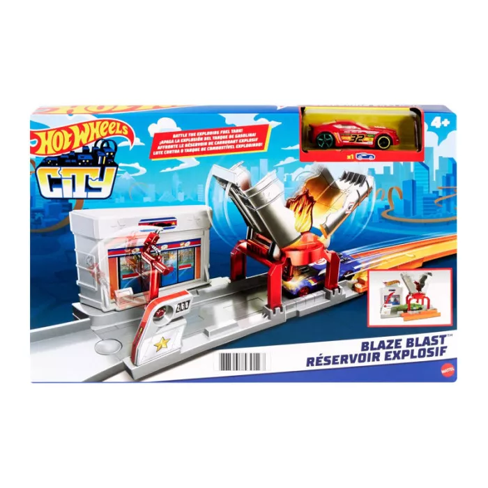 Hot Wheels City Blaze Blast – Playset con Auto Inclusa e Serbatoio ...