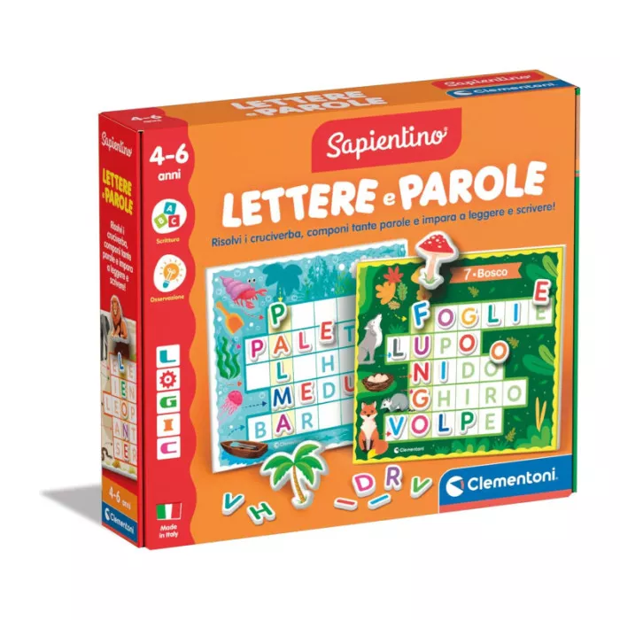 Logic Lettere e Parole – Gioco Educativo 4-6 Anni con Cruciverba per ...